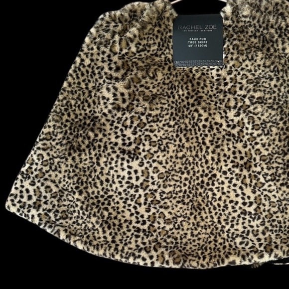 Rachel Zoe | Holiday | Rachel Zoe Leopard Print Tree Skirt Christmas ...